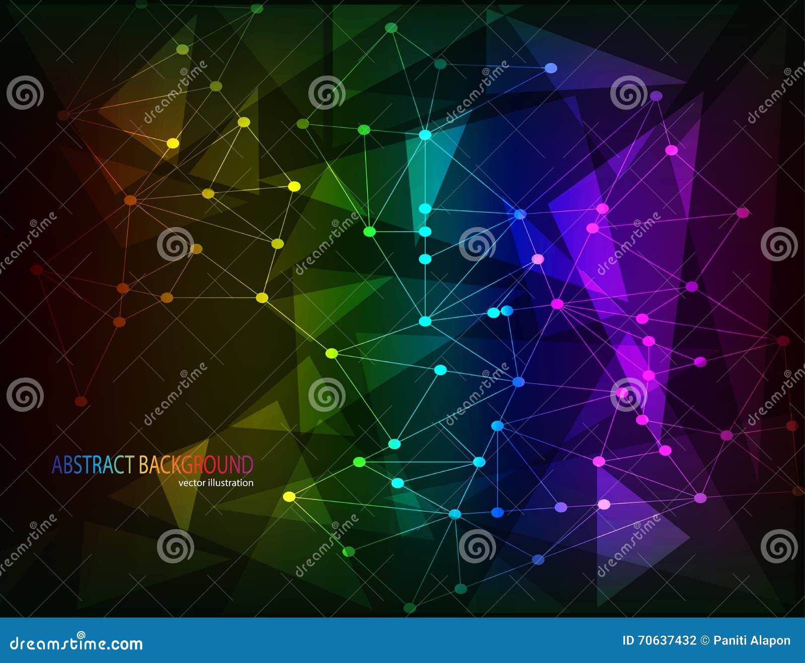 Abstract Background with Colorful Polygons Stock Vector - Illustration ...