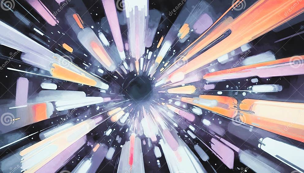 Abstract Background with Colorful Rays and Lights Time Lapse Stock ...