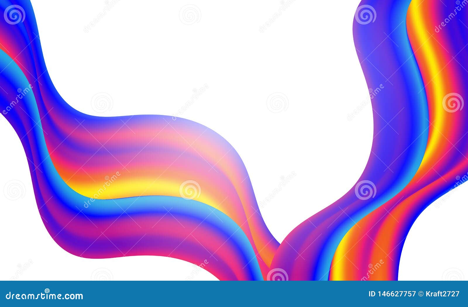 Abstract Background of Colorful Ribbons Stock Vector - Illustration of ...