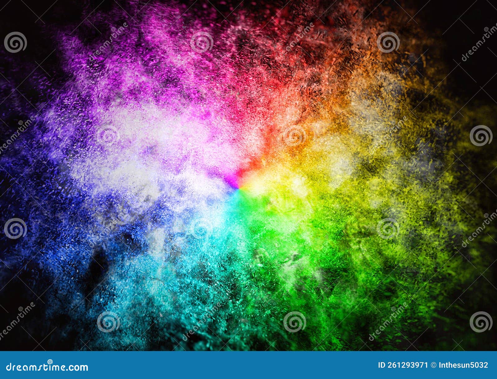 Abstract Background with Colorful Smoke and Dust Splatter Stock ...