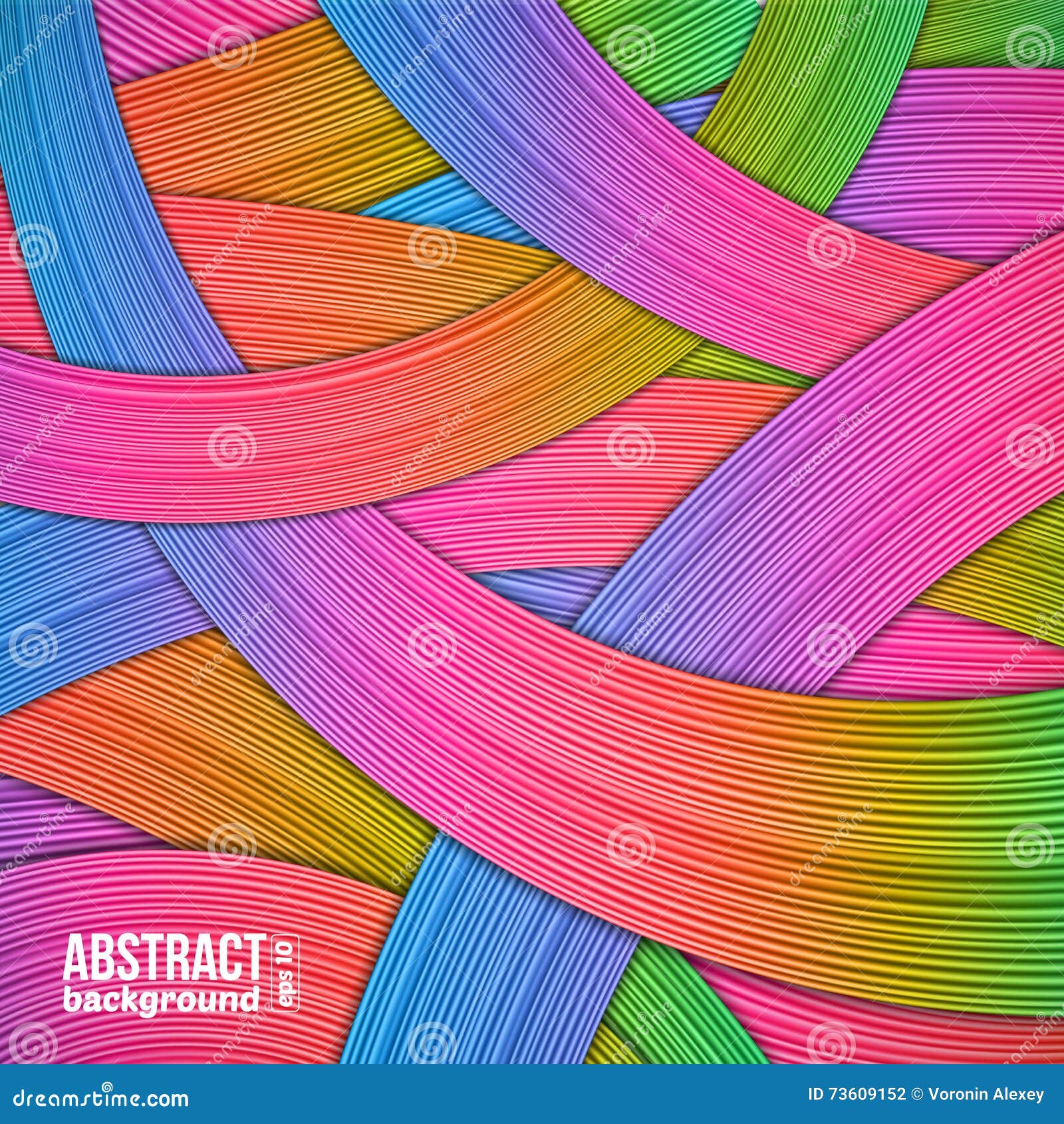 Abstract Background from Colorful Strips. Stock Illustration ...