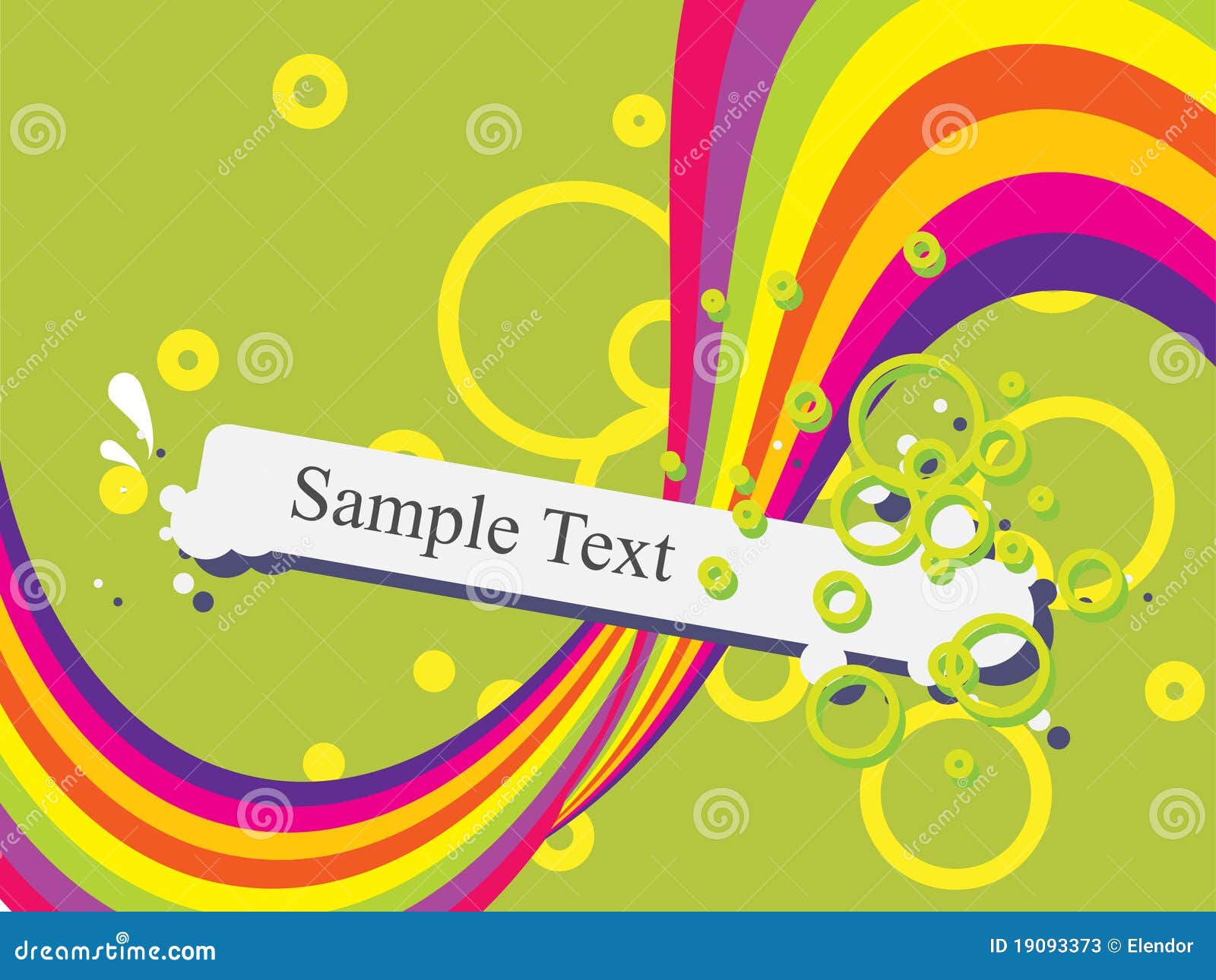 Abstract Background with Colorful Swirls Stock Vector - Illustration of ...