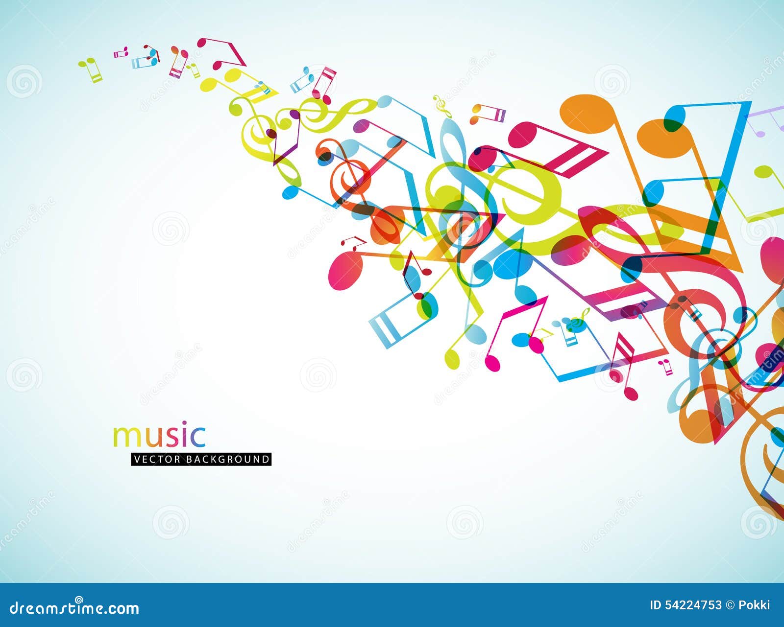 Abstract Background with Colorful Tunes. Stock Vector - Illustration of ...