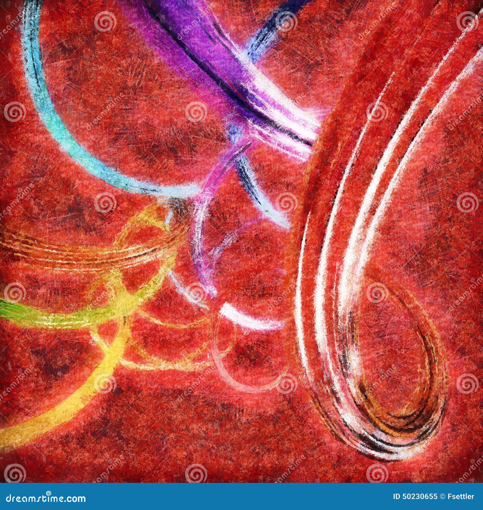 Abstract Background with Colorful Wavy Twisted Ribbons. Stock Image ...