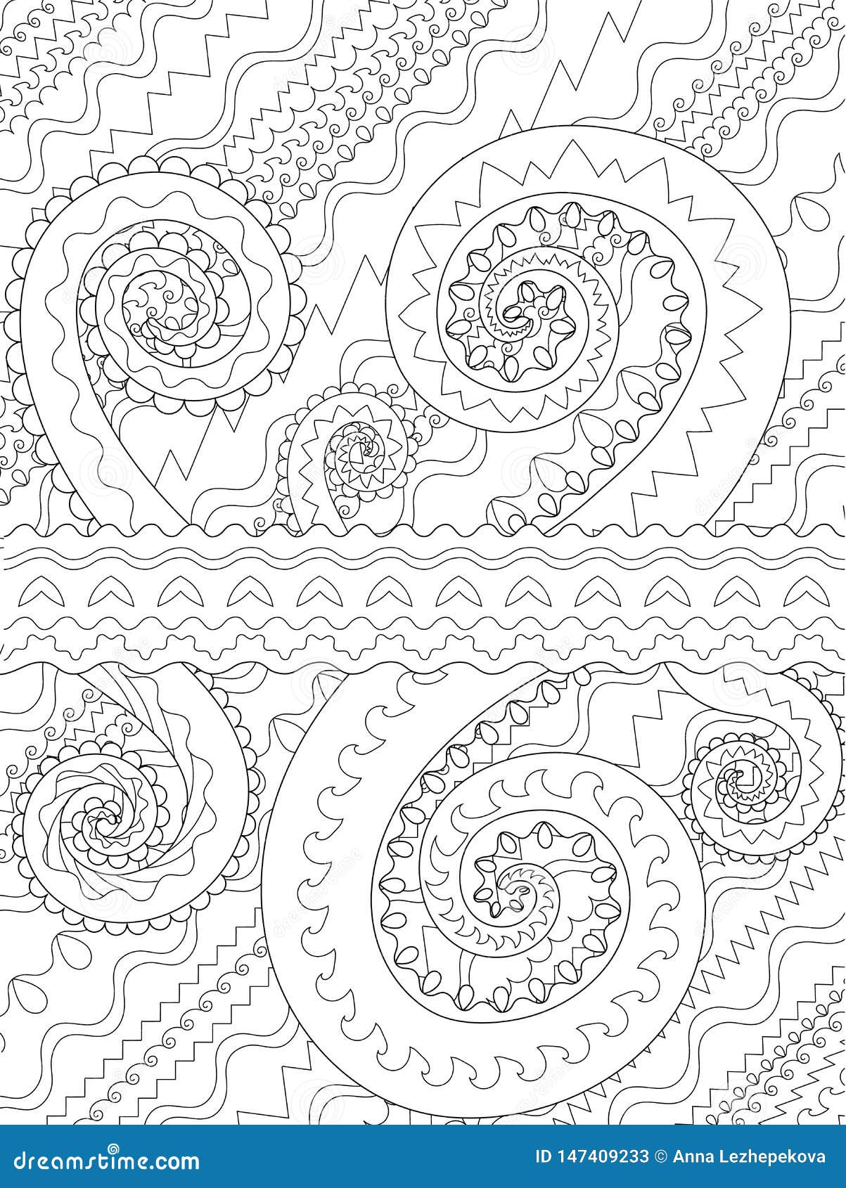 Abstract Background for Coloring Book. Stock Vector - Illustration of ...