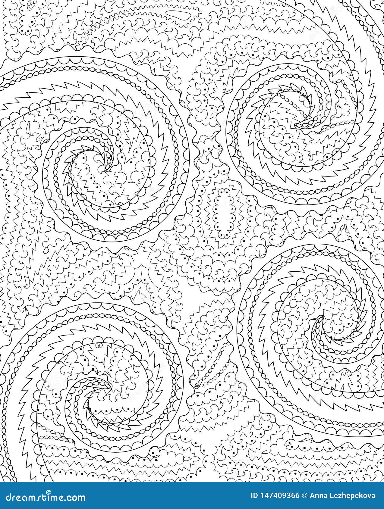 Abstract Background for Coloring Book. Stock Vector - Illustration of ...