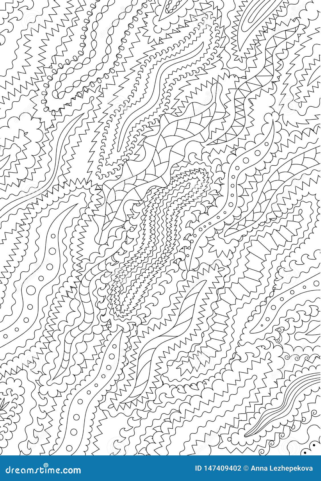 Abstract Background for Coloring Book. Stock Vector - Illustration of ...