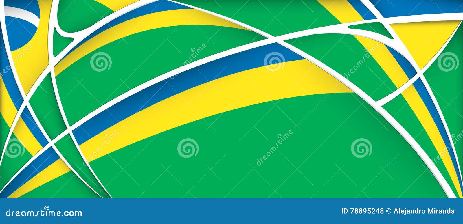 Abstract Background with Colors of Brazil Flag Stock Vector ...