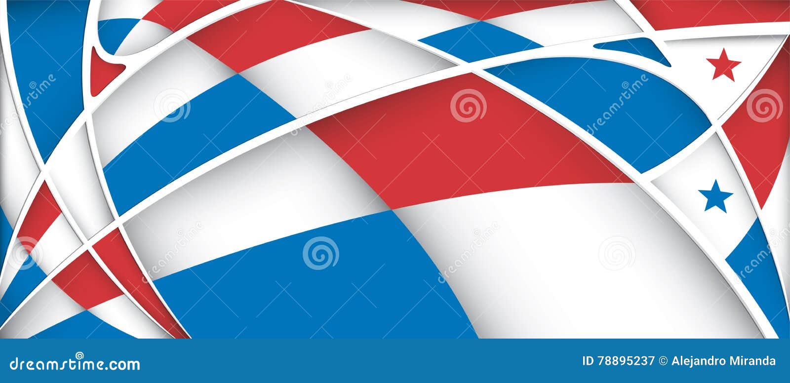 Abstract Background with Colors of Panama Flag Stock Vector ...