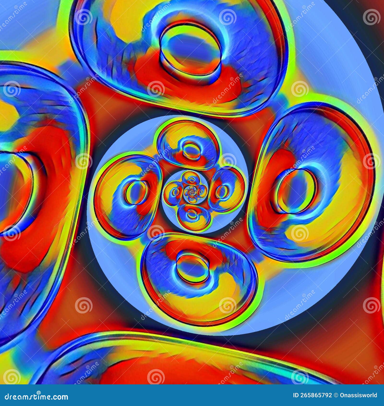 Abstract Background Colors Shades Shapes and Blurs Stock Illustration ...