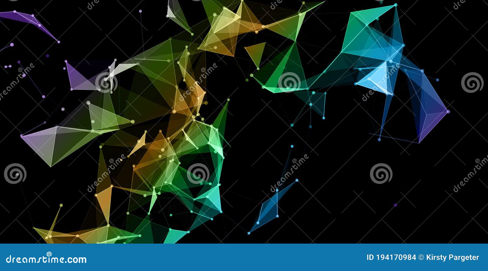 Abstract Background with Colourful Network Communications Design Stock ...