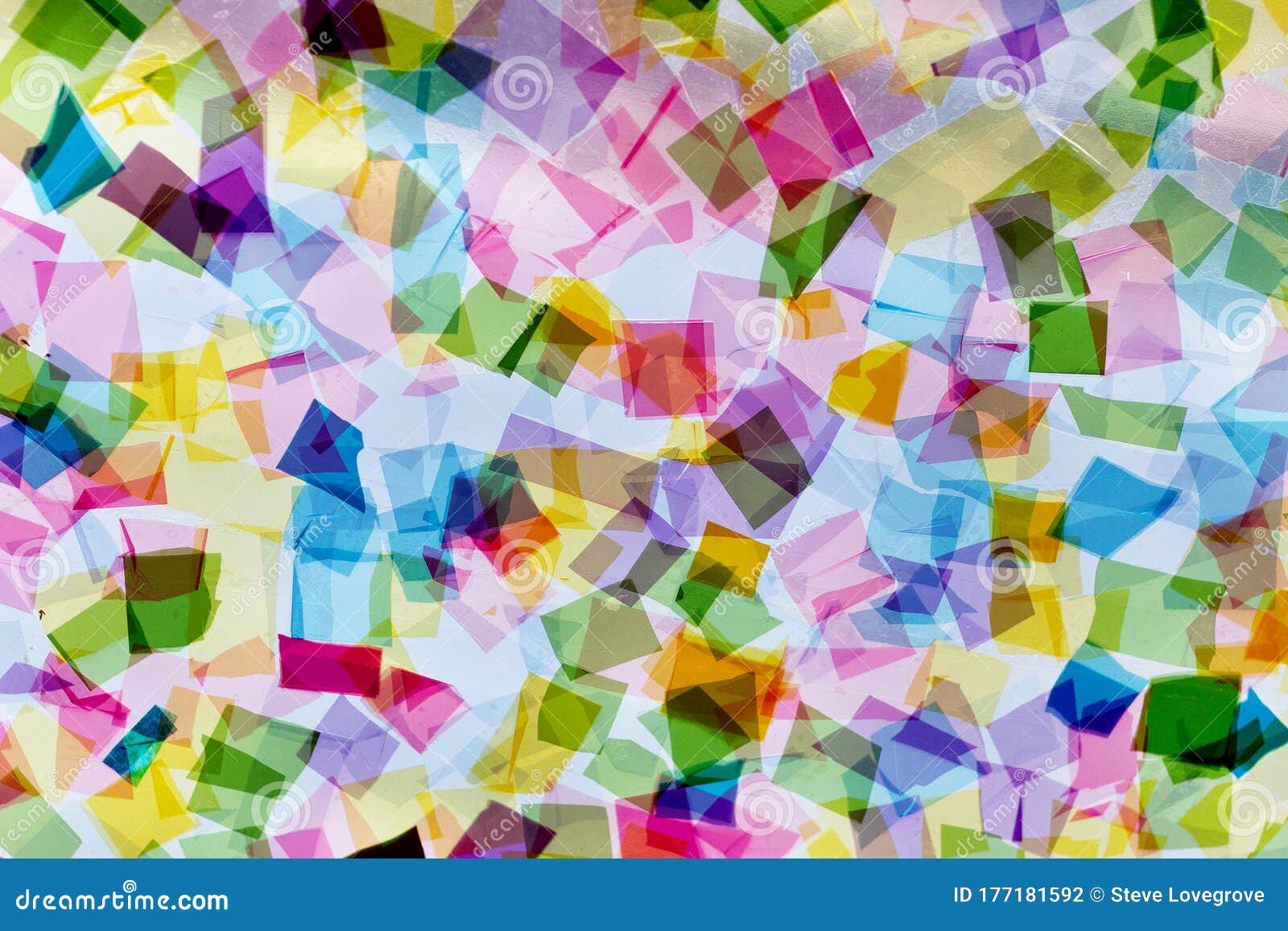 Abstract Background of Colourful Squares of Translucent Material Stock ...