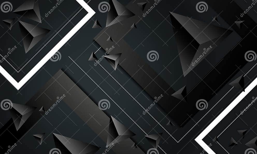 Abstract Background Combination of Squares and Triangles Stock Vector ...