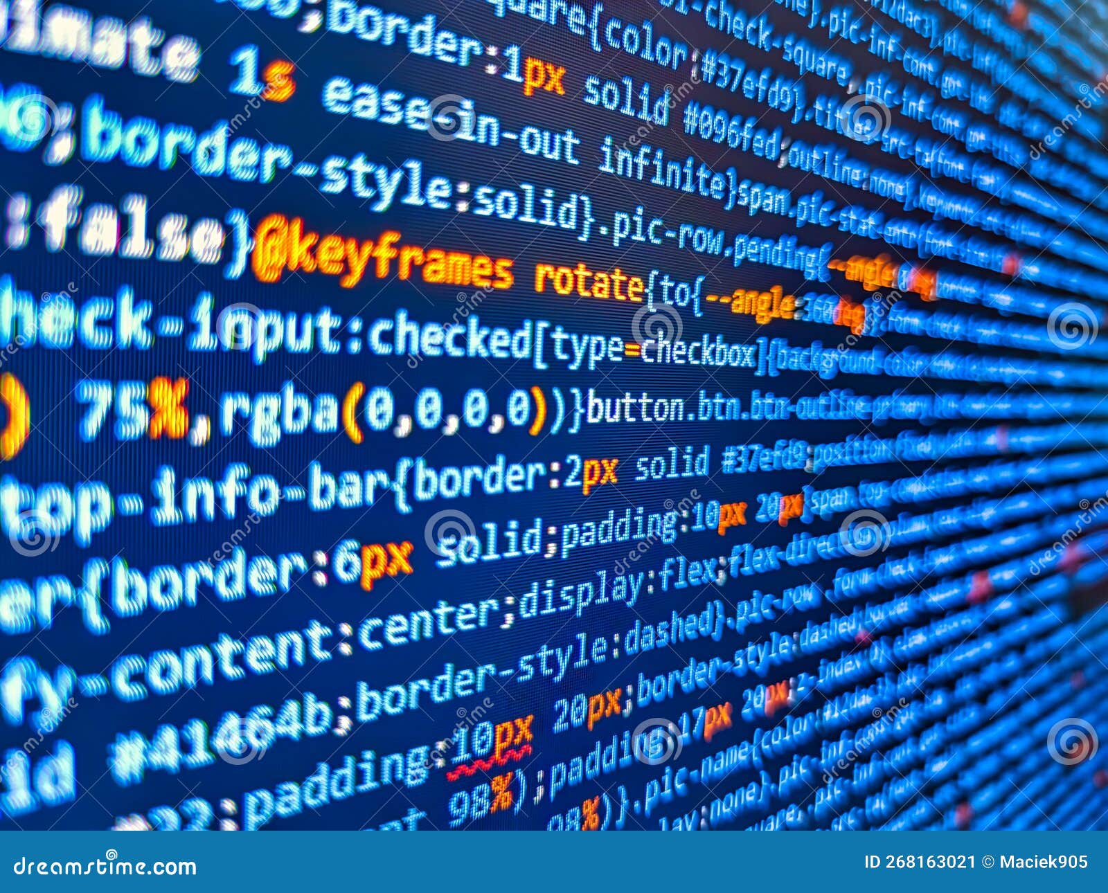 Code Of Javascript Language On White Background Web Server Data On A Monitor Code On Dark