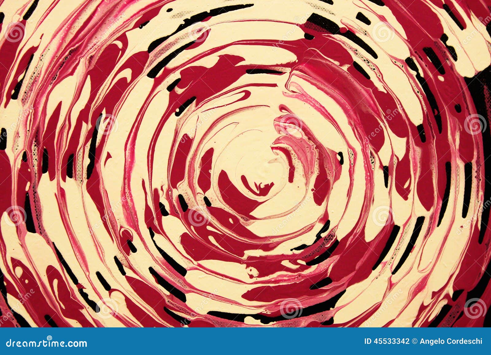 Abstract Background with Concentric Circles Stock Illustration ...