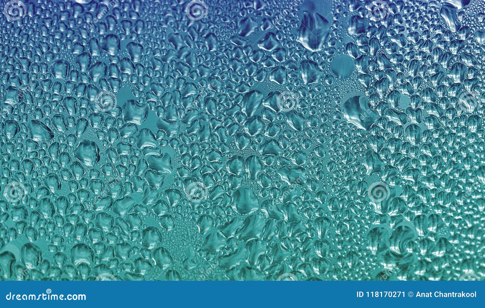 Abstract Background, Condensation on the Glass Surface. Stock Image ...