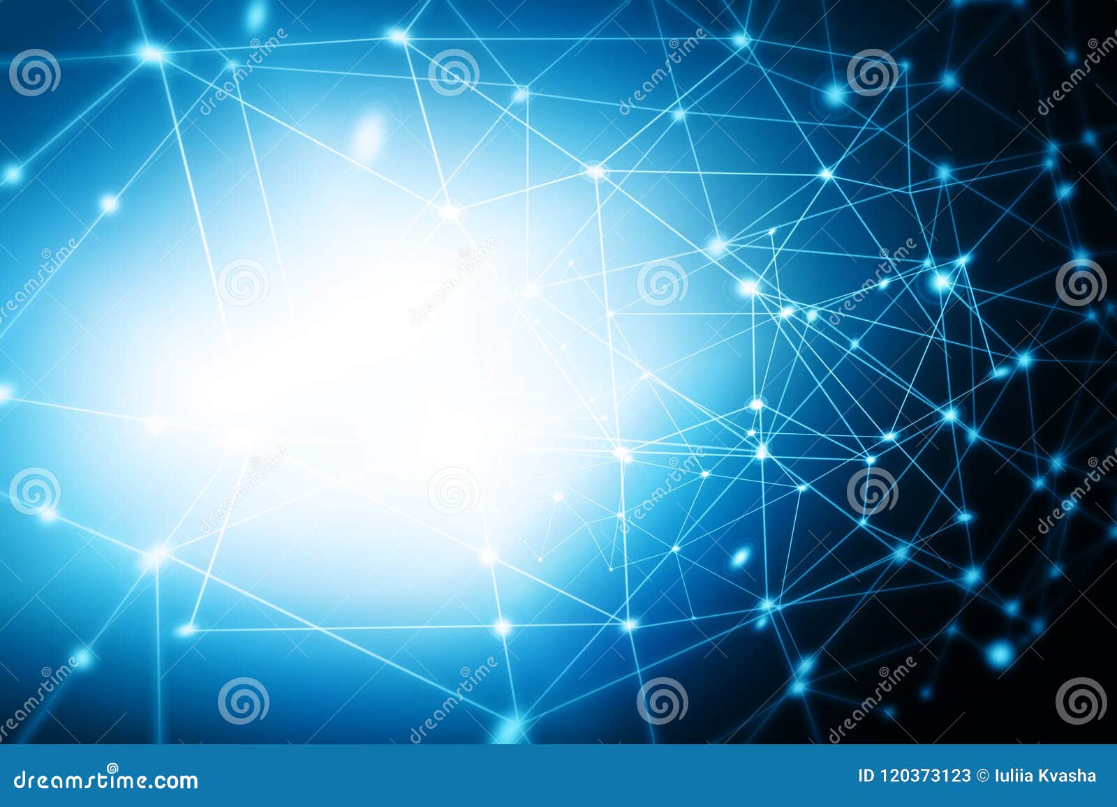 Abstract Background with Connected Lines and Dots for Your Desig Stock ...