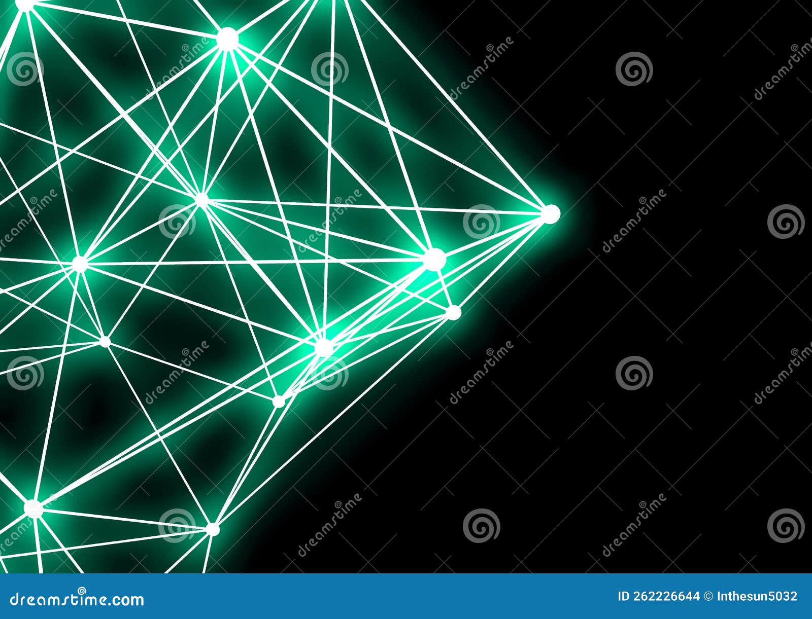 Abstract Background Connected by Lines of Light with a Complex ...