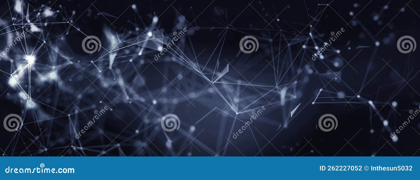 Abstract Background Connected by Lines of Light with a Complex ...