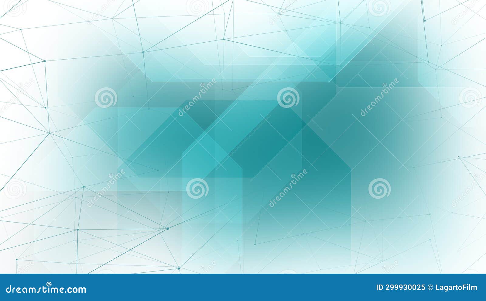 White Background with Interconnected Bright Octagons Creating Modern ...