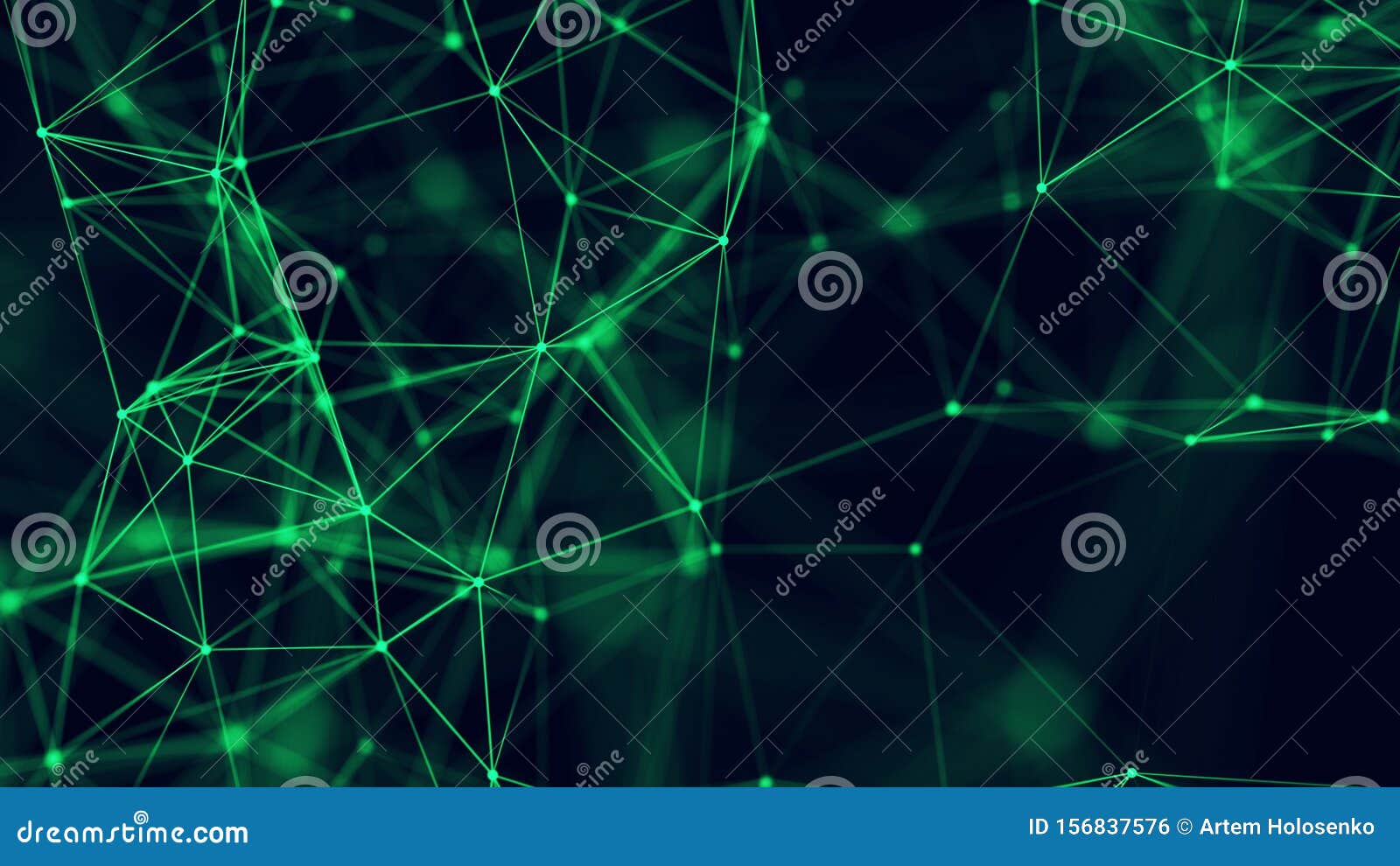 Big Data Visualization Abstract Background With Connecting Dots And Lines 3d Rendering High