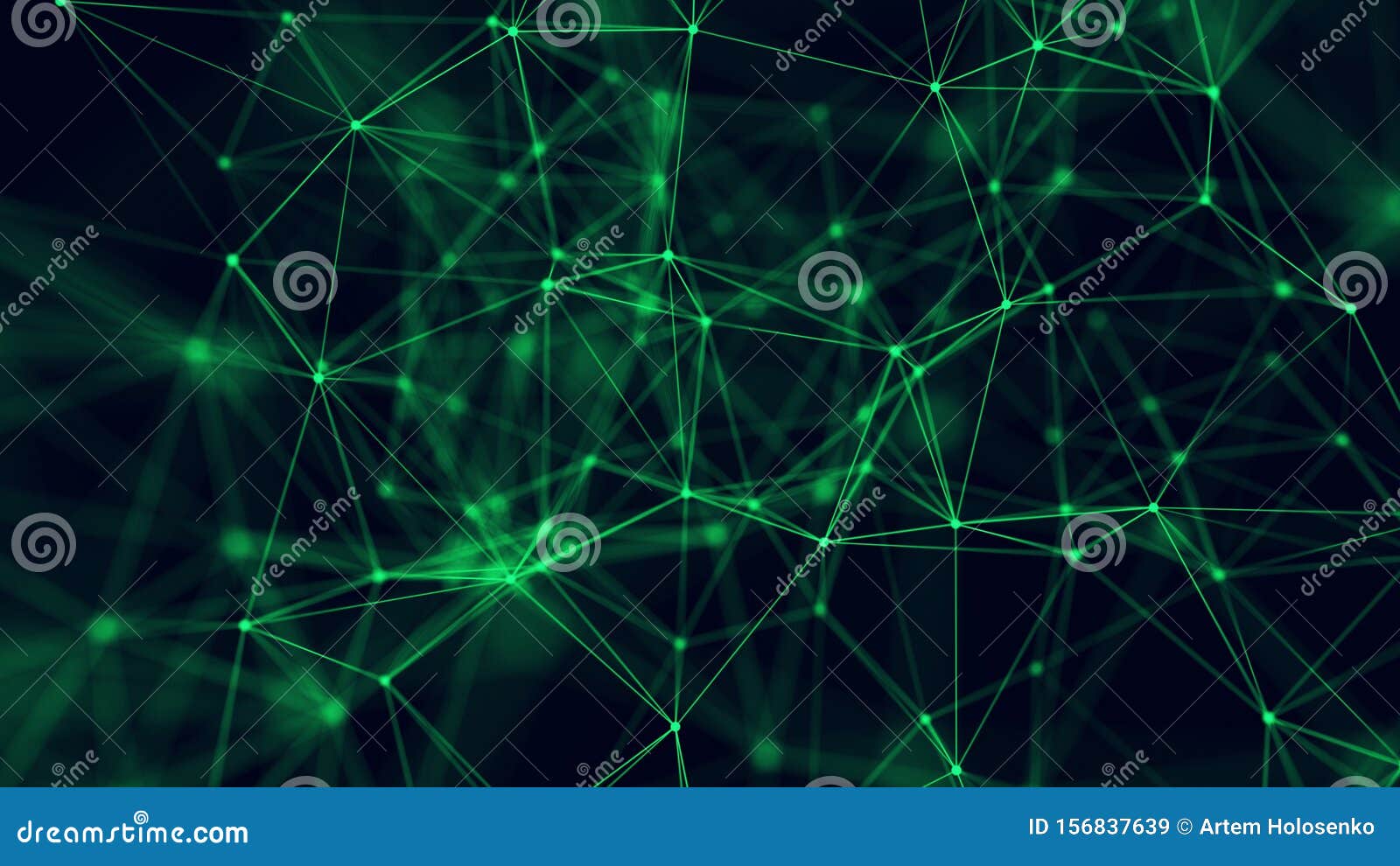 Big Data Visualization Abstract Background With Connecting Dots And Lines 3d Rendering High
