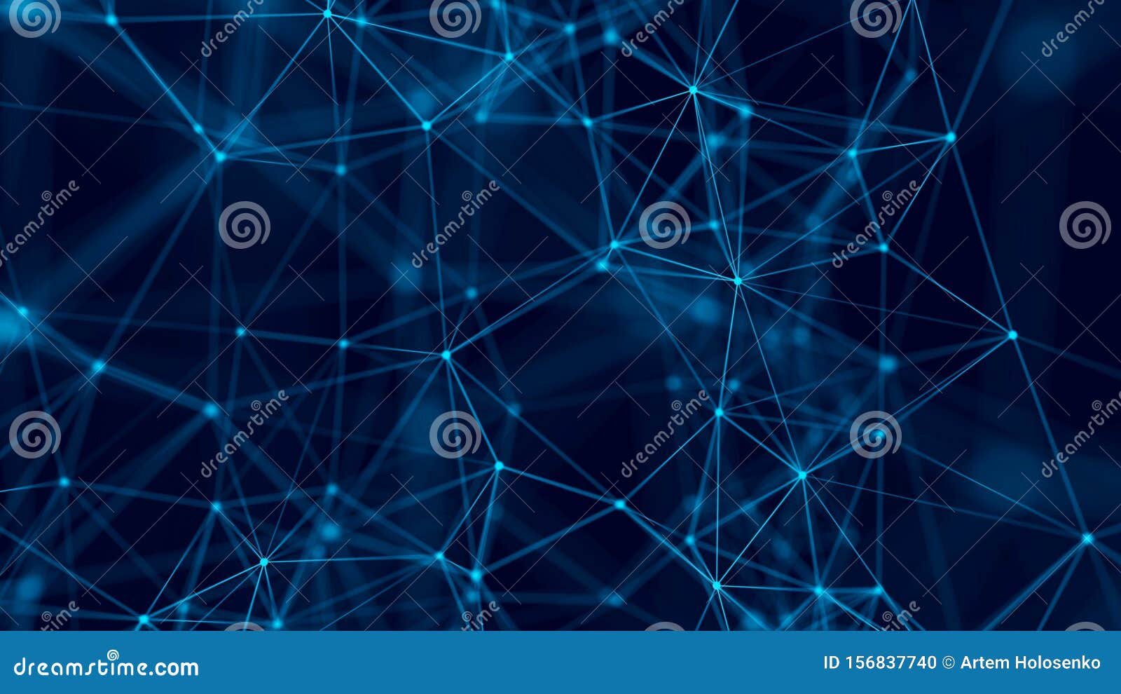 Big Data Visualization Abstract Background With Connecting Dots And Lines 3d Rendering High