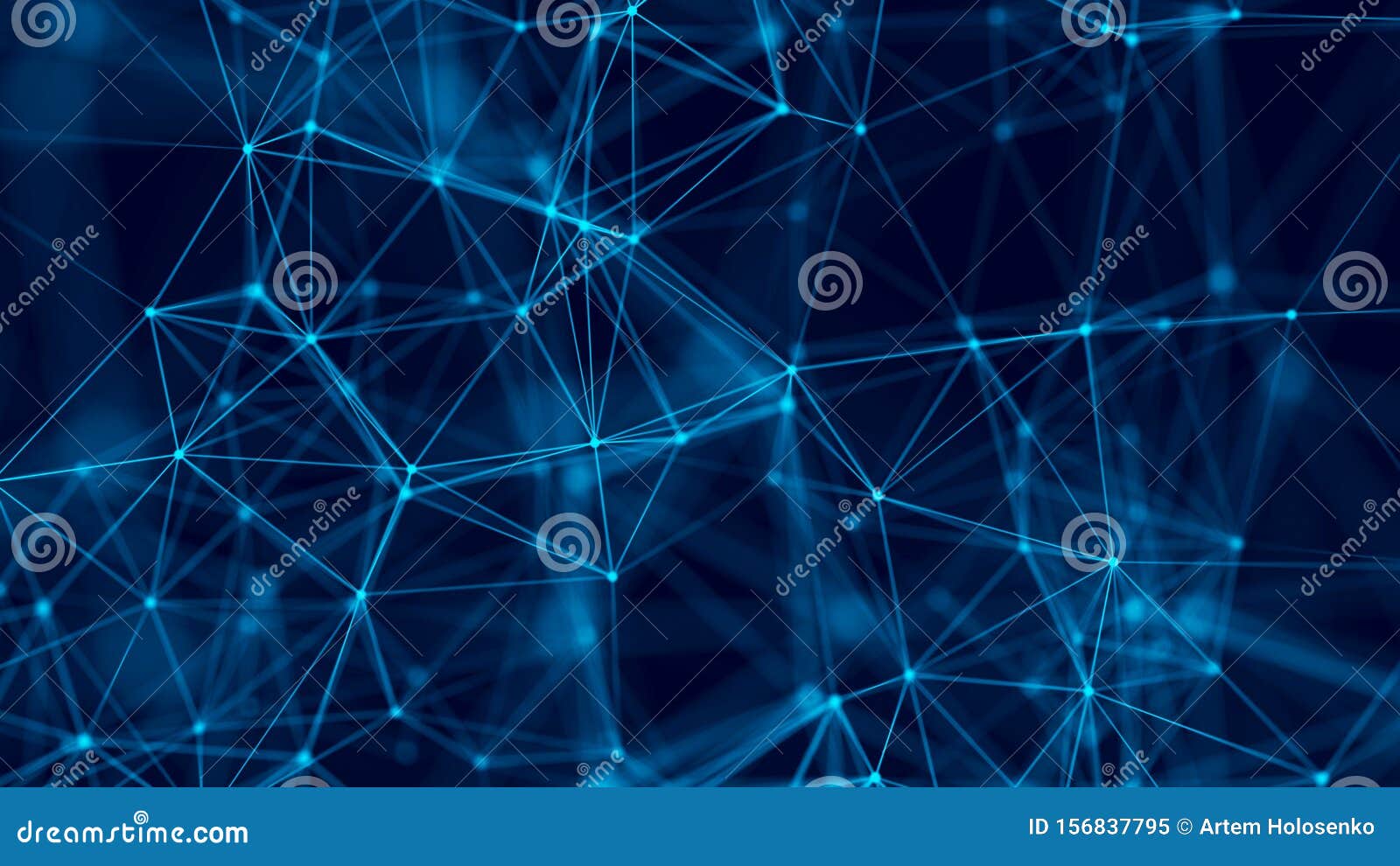 Big Data Visualization Abstract Background With Connecting Dots And Lines 3d Rendering High