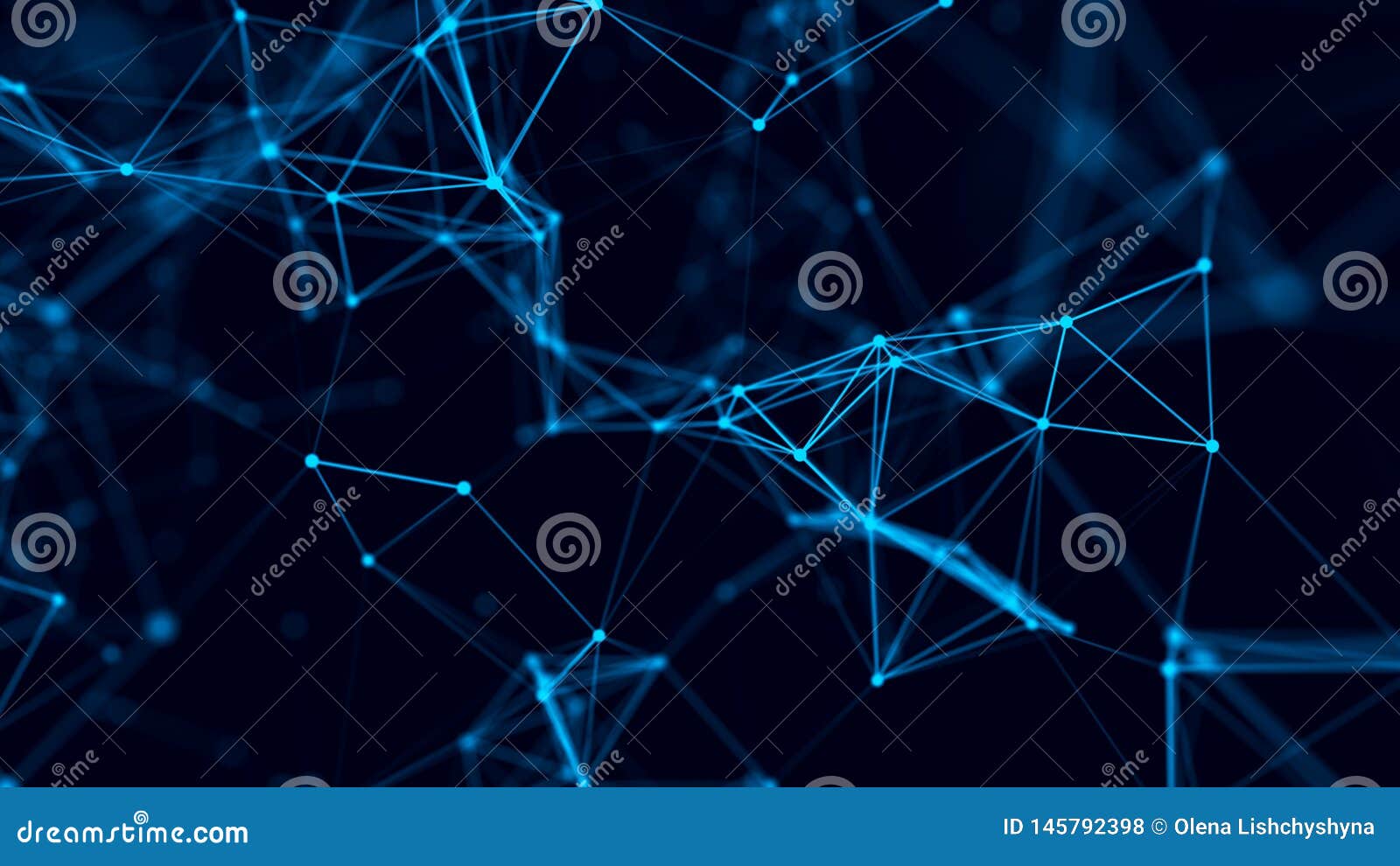 Abstract Background With Connecting Dots And Lines Network Connection