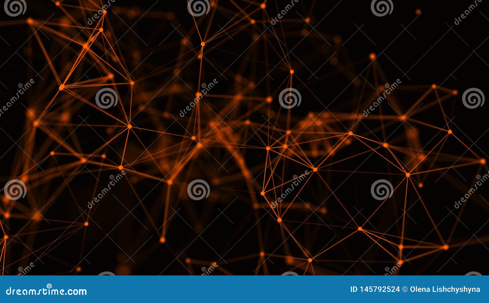 Abstract Background With Connecting Dots And Lines Network Connection