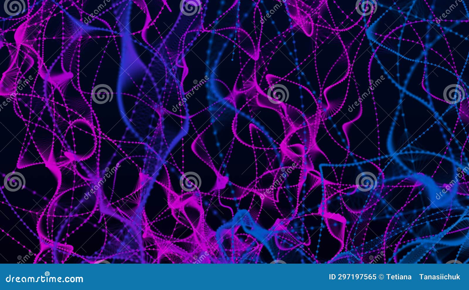 Abstract Background With Connecting Dots And Lines Network Connection Structure Plexus Effect