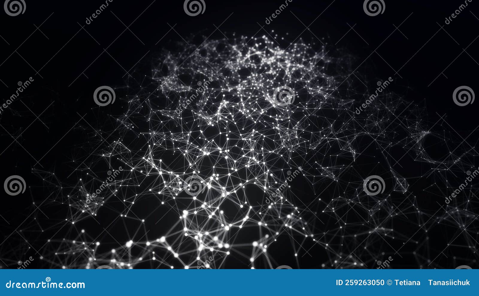 Abstract Background With Connecting Dots And Lines Network Connection Structure Plexus Effect