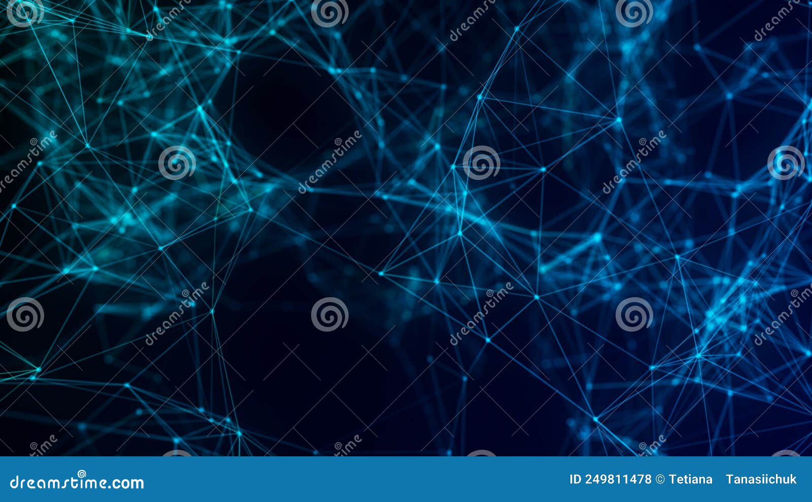 Abstract Background With Connecting Dots And Lines Network Connection Structure Plexus Effect