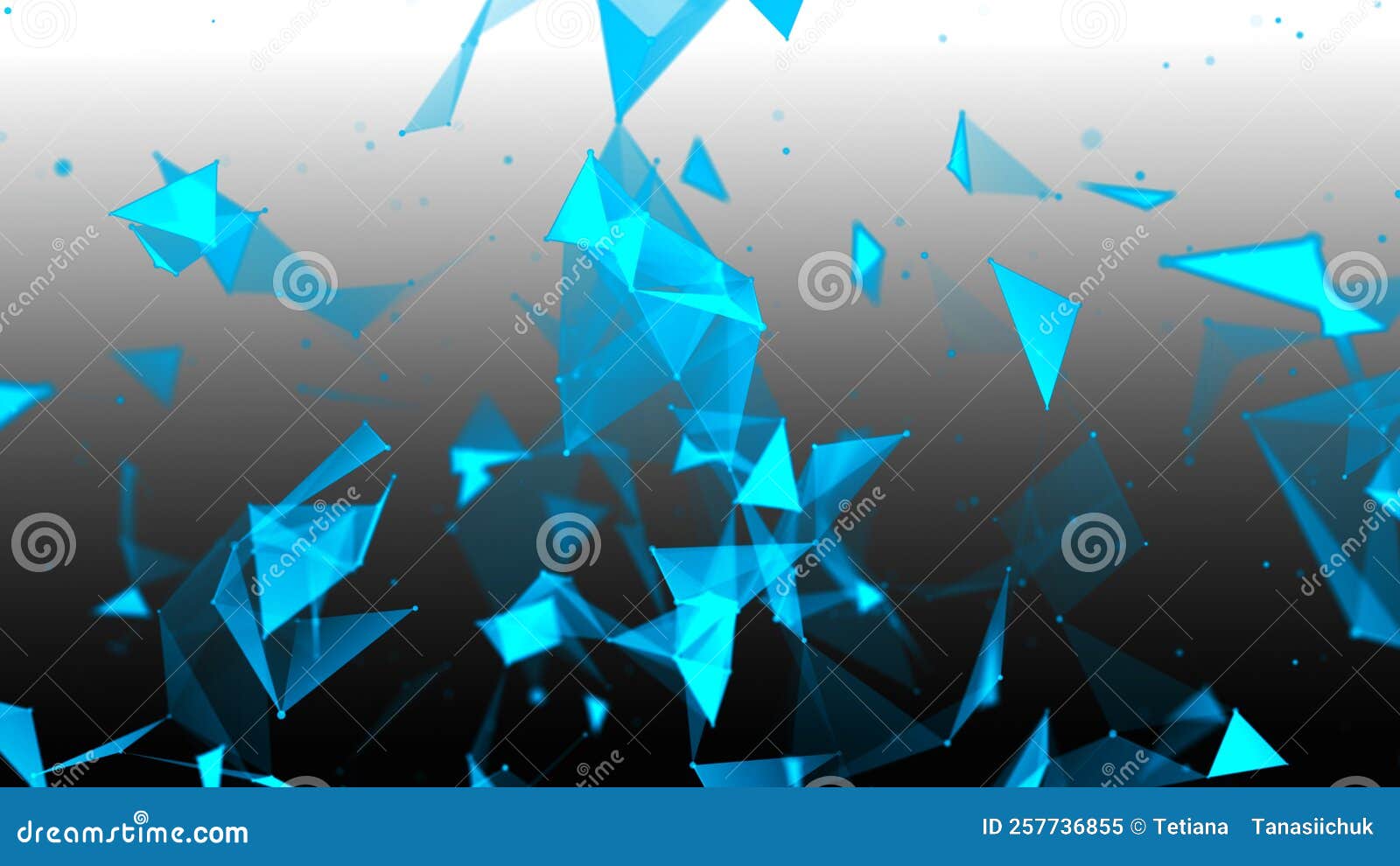 Abstract Background with Connecting Dots and Lines. Network Connection Structure. Plexus Effect ...