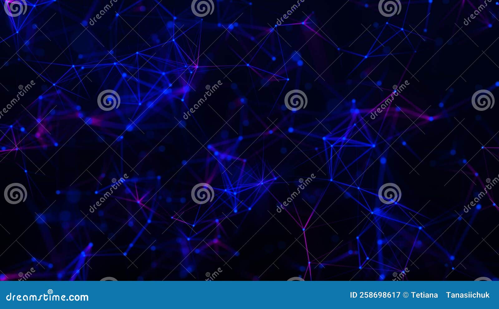 Abstract Background With Connecting Dots And Lines Network Connection Structure Plexus Effect