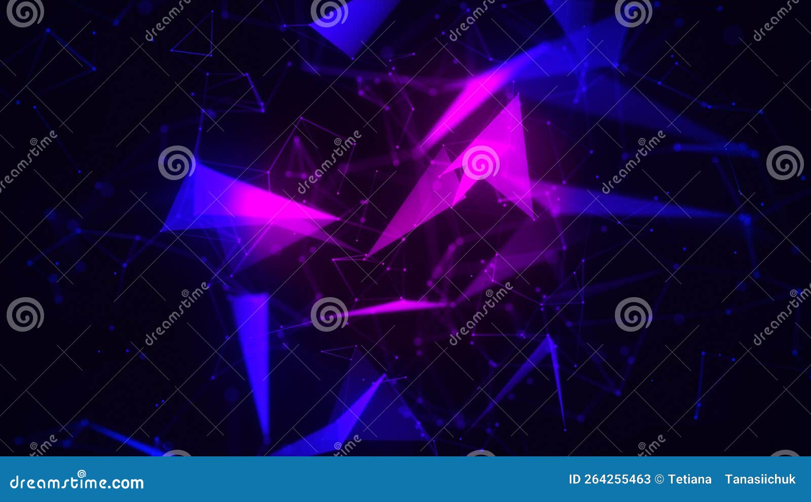 Abstract Background With Connecting Dots And Lines Network Connection Structure Plexus Effect