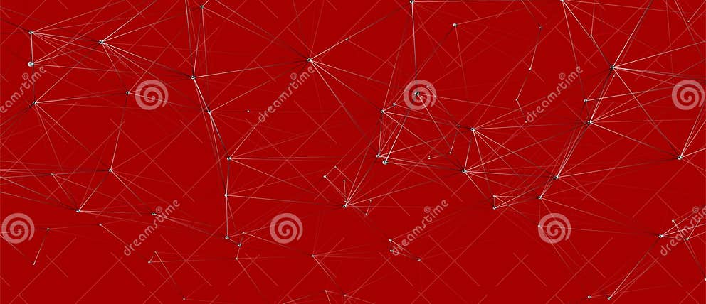 Abstract Background With Connecting Dots And Lines Network Connection Structure Plexus Effect