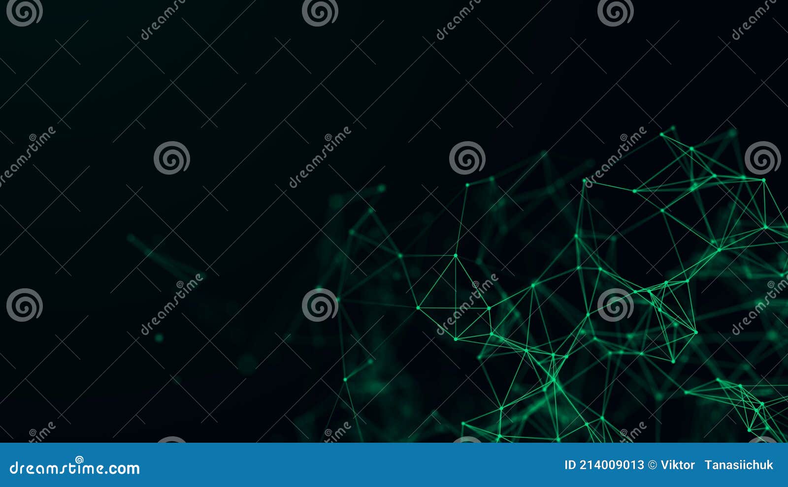 Abstract Background with Connecting Dots and Lines. Technology Background. Network Connection ...