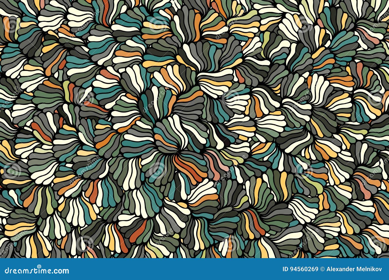 Abstract Background Consisting of Colored Sea Shells Stock Vector ...
