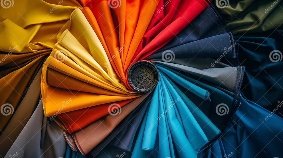 Abstract Background Consisting of Multi-colored Fabrics, AI Generated ...