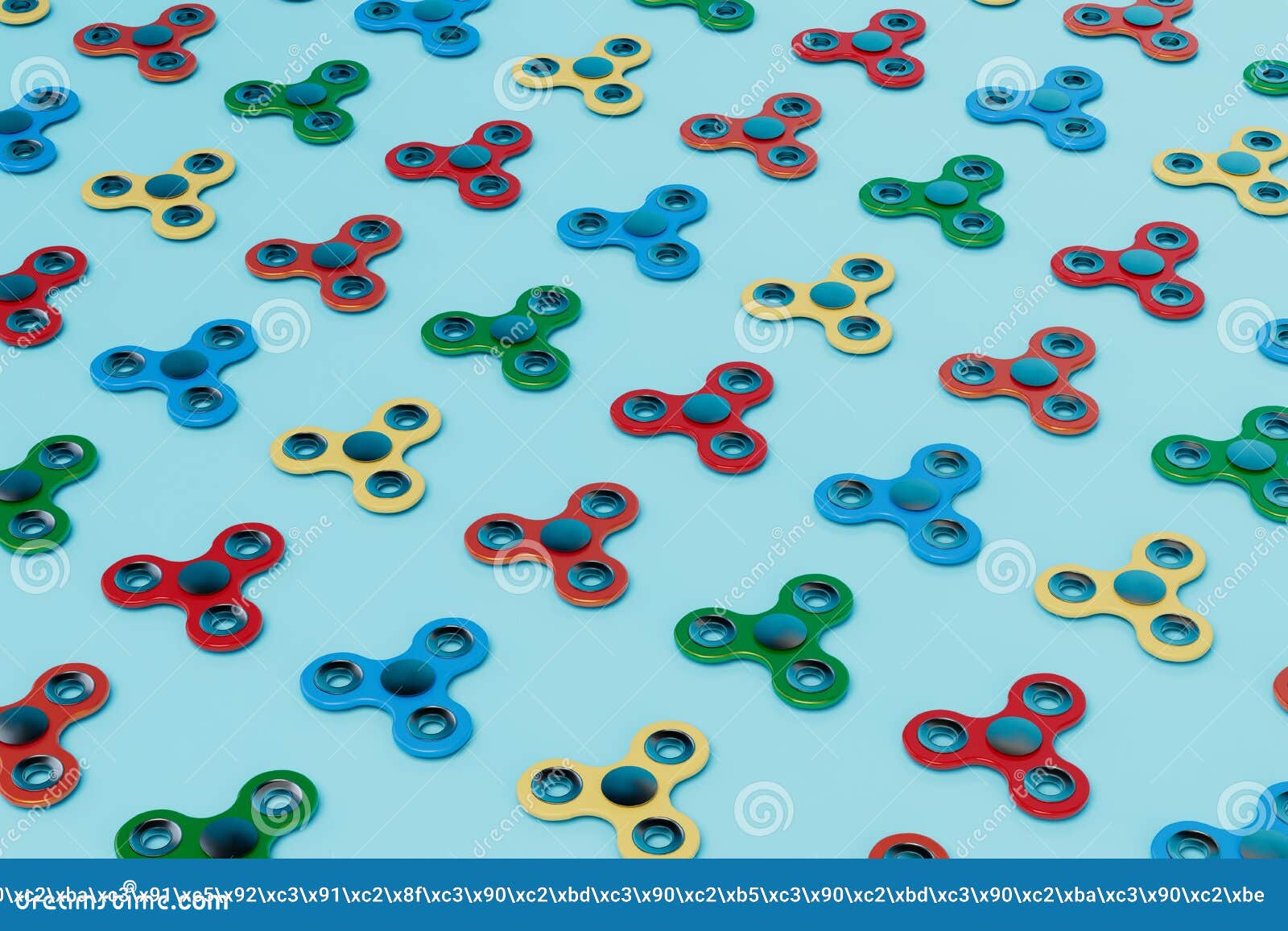Abstract Background Consisting of Patterns of Multi-colored Spinners on ...