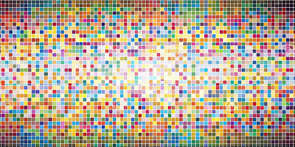 Abstract Background Consisting of Small Dots and Squares Pixels ...