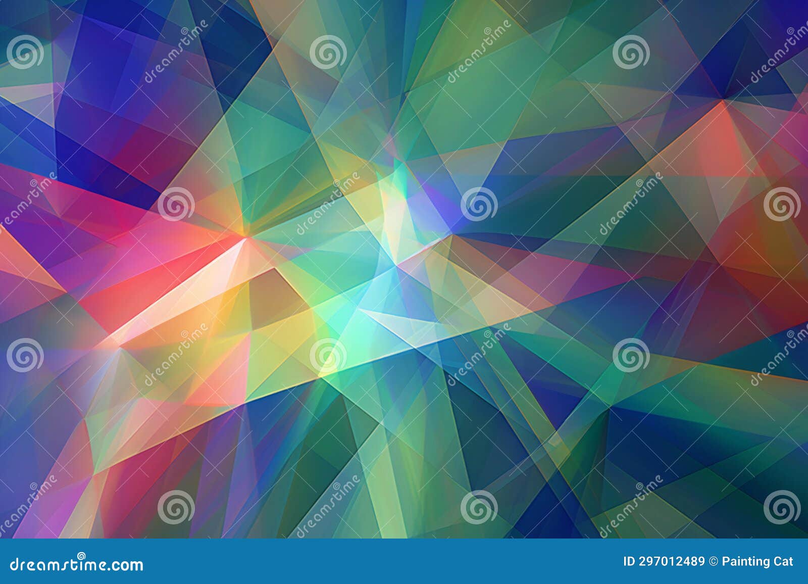 Abstract Background Consisting of Triangles of Different Sizes and ...
