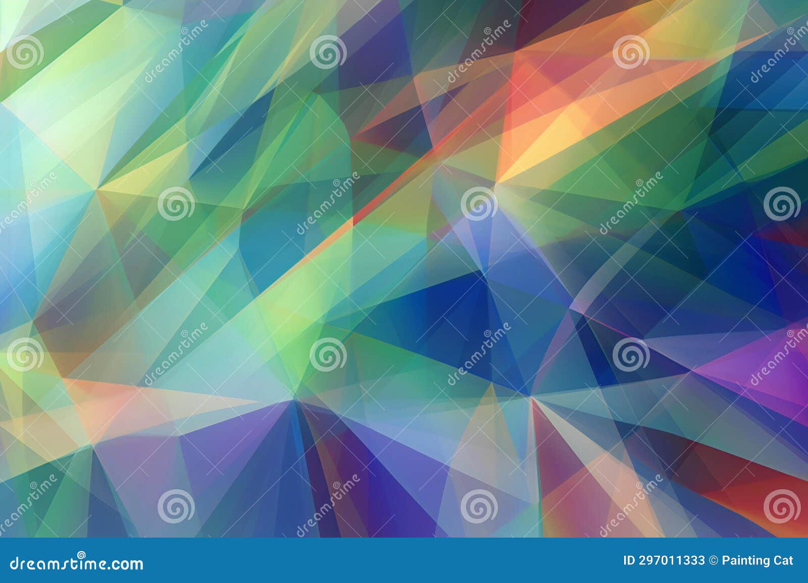 Abstract Background Consisting of Triangles of Different Sizes and ...