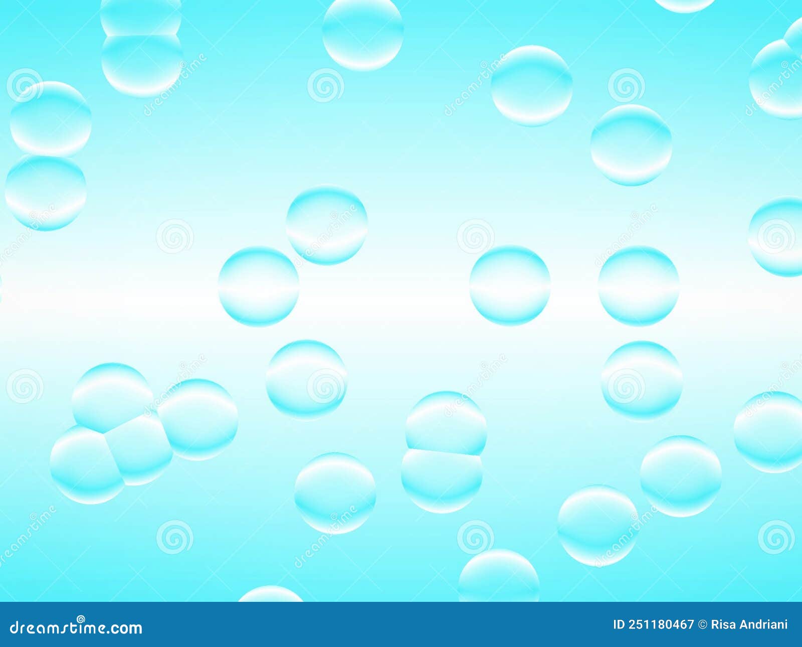 Abstract Background Consists of Round Shape. Light Blue Background ...
