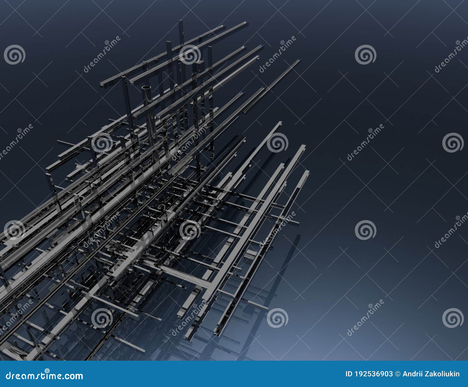 Abstract Background Construction .3d Rendered Illustration Stock ...