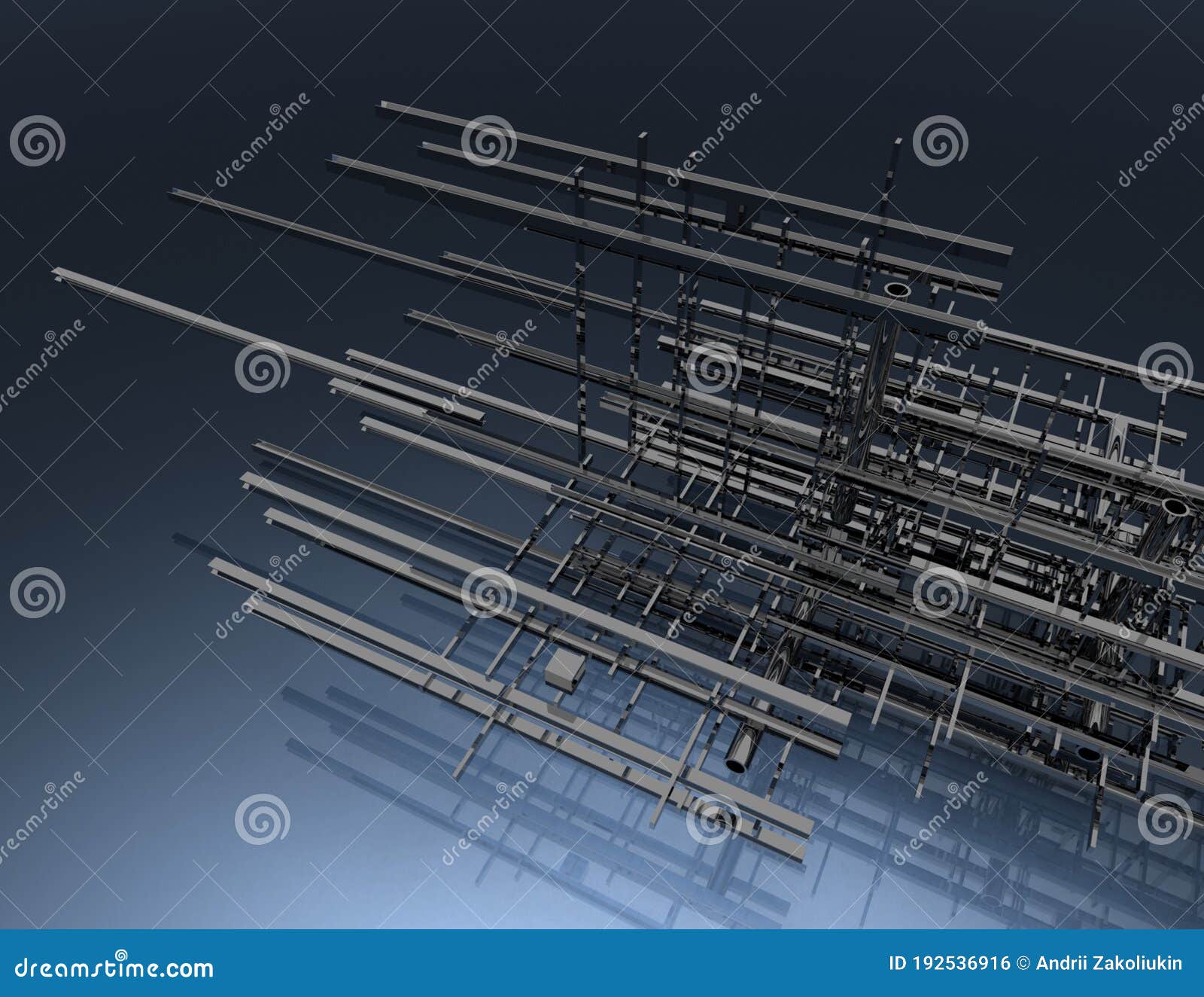 Abstract Background Construction .3d Rendered Illustration Stock ...