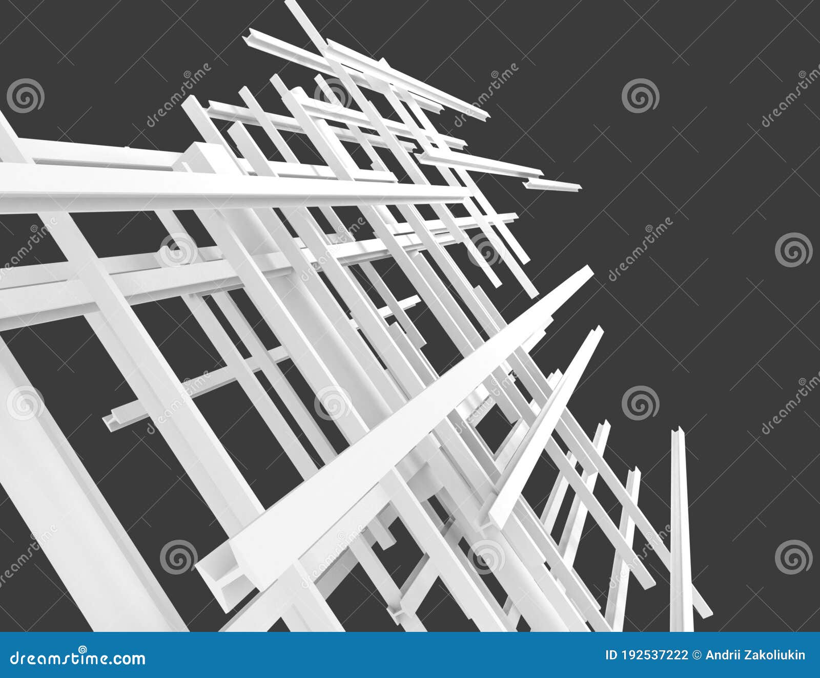 Abstract Background Construction .3d Rendered Illustration Stock ...