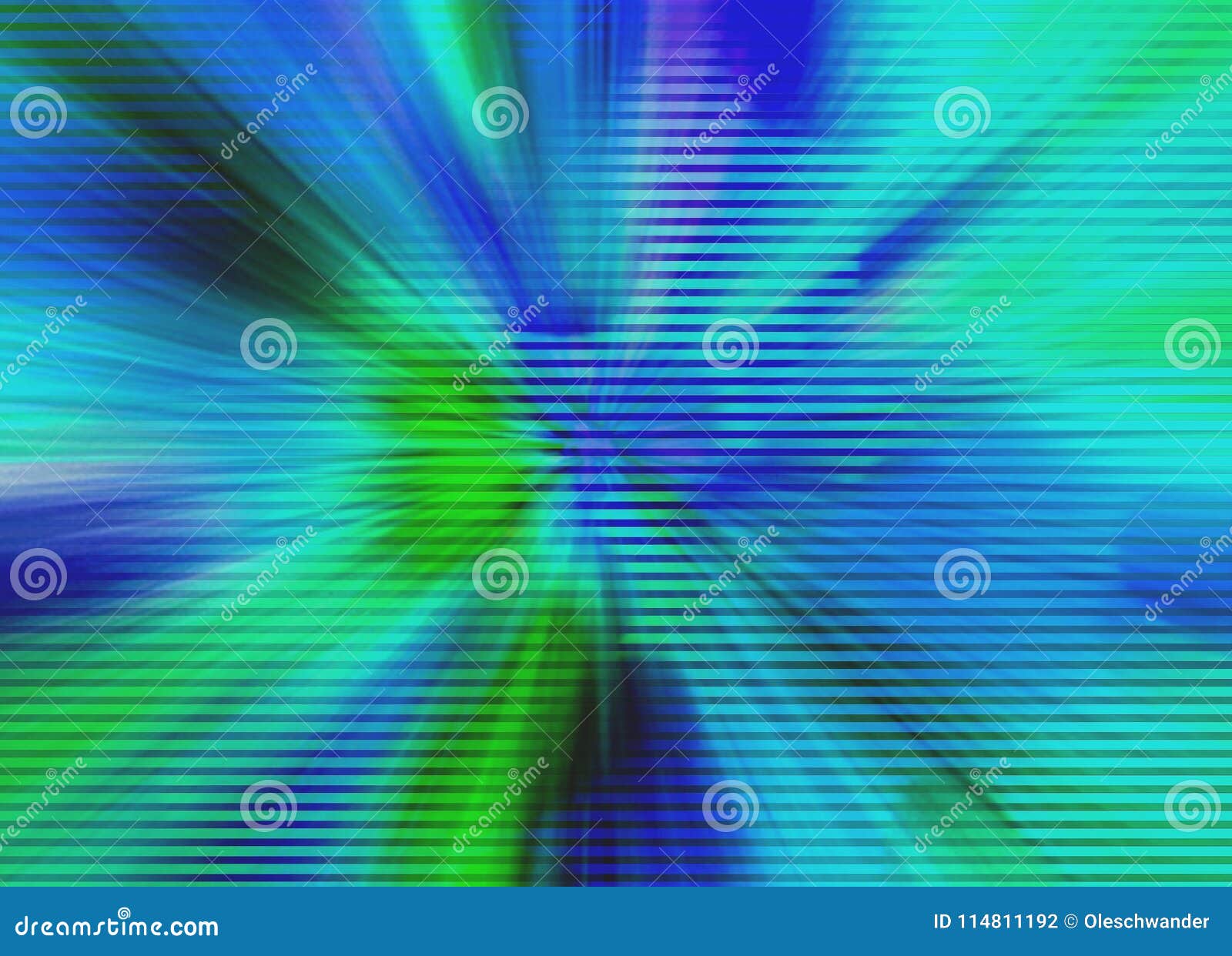 Abstract Background Green and Blue Explosion Stock Illustration ...