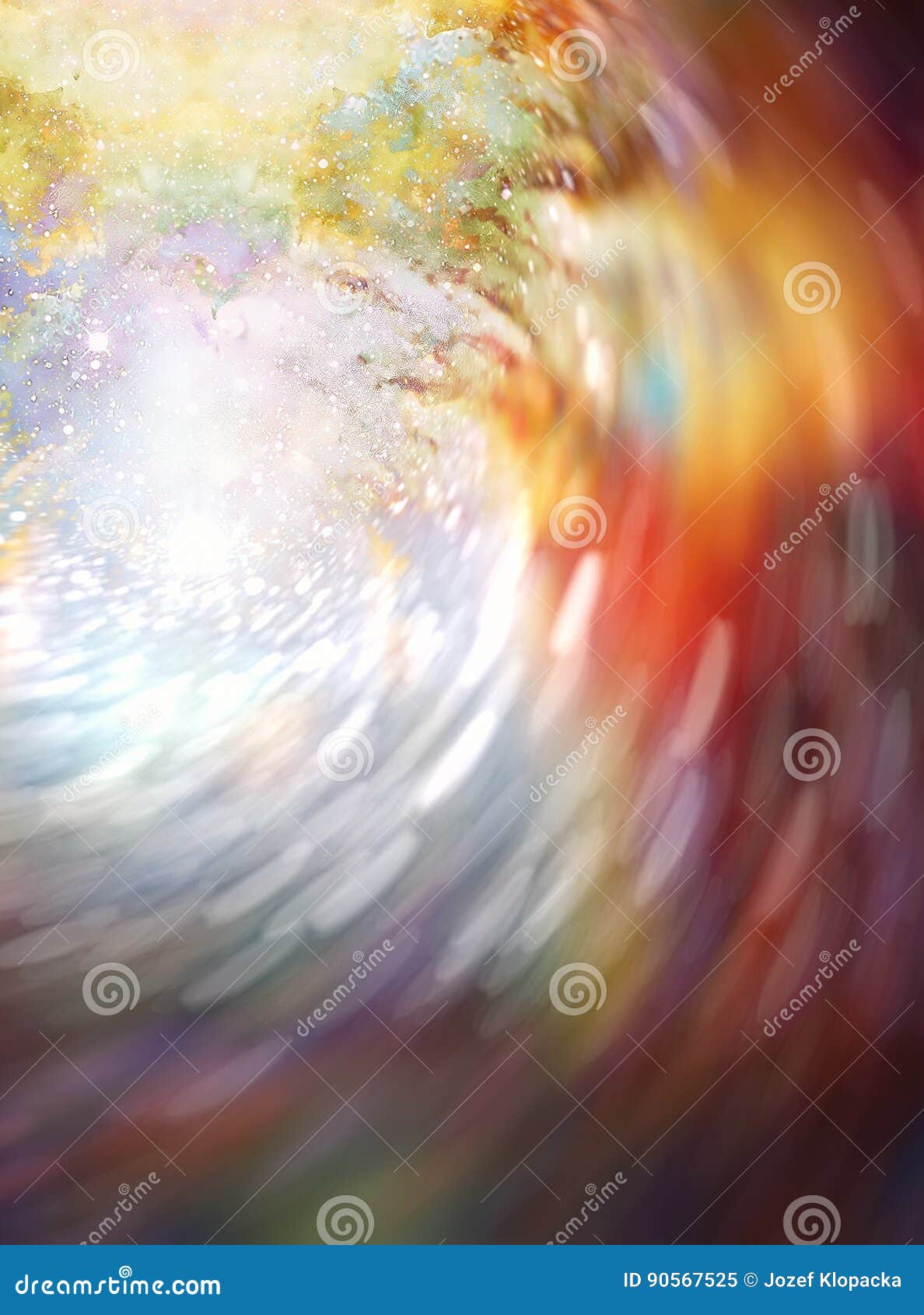Abstract Background with Cosmic Energy Swirling Effect, Colorful ...